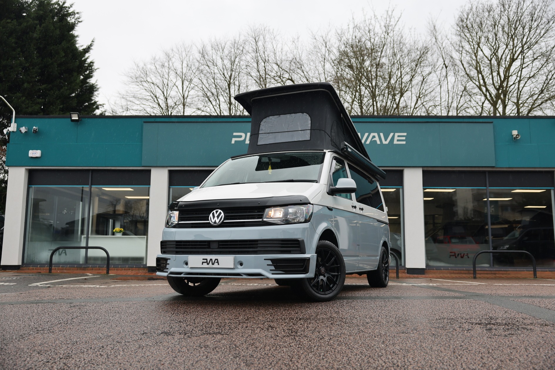 VW T6 2018 Transporter SWB Campervan Two Tone plj- Platinum Wave